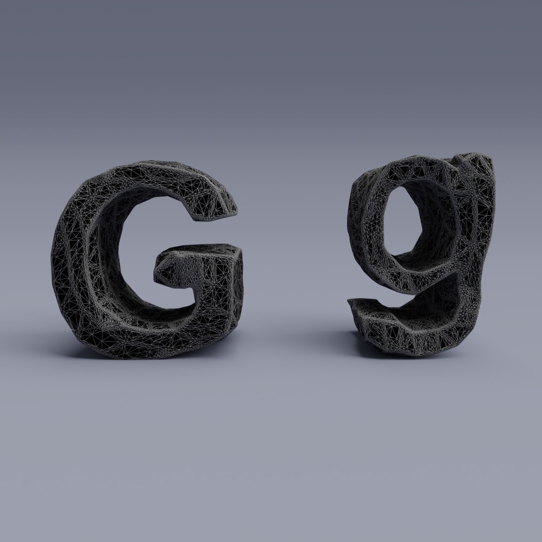 Letter G Model - TurboSquid 1341422