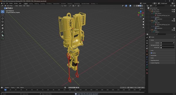 3D модель НОЯБРЬ TDX 1250 - TurboSquid 2320248