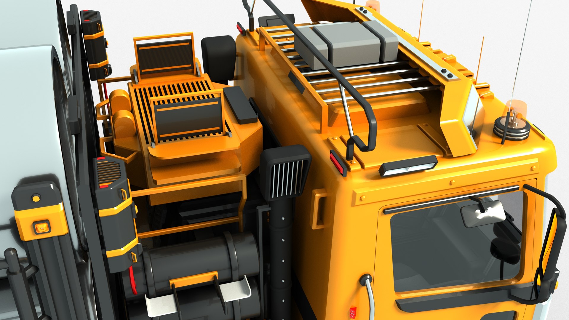 Construction Truck Load Steel Pipes 3D model - TurboSquid 2155214