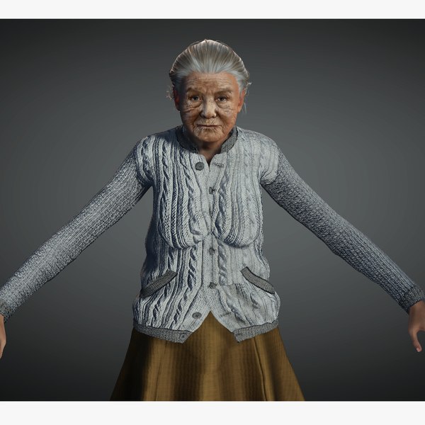 3D old african woman model - TurboSquid 1973811