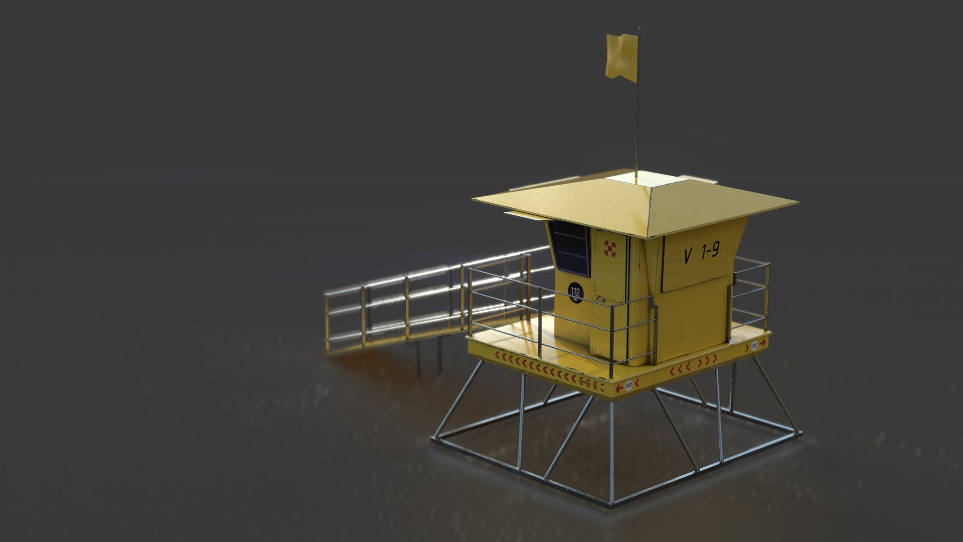 Lifeguard Tower 3D Model - TurboSquid 1732042