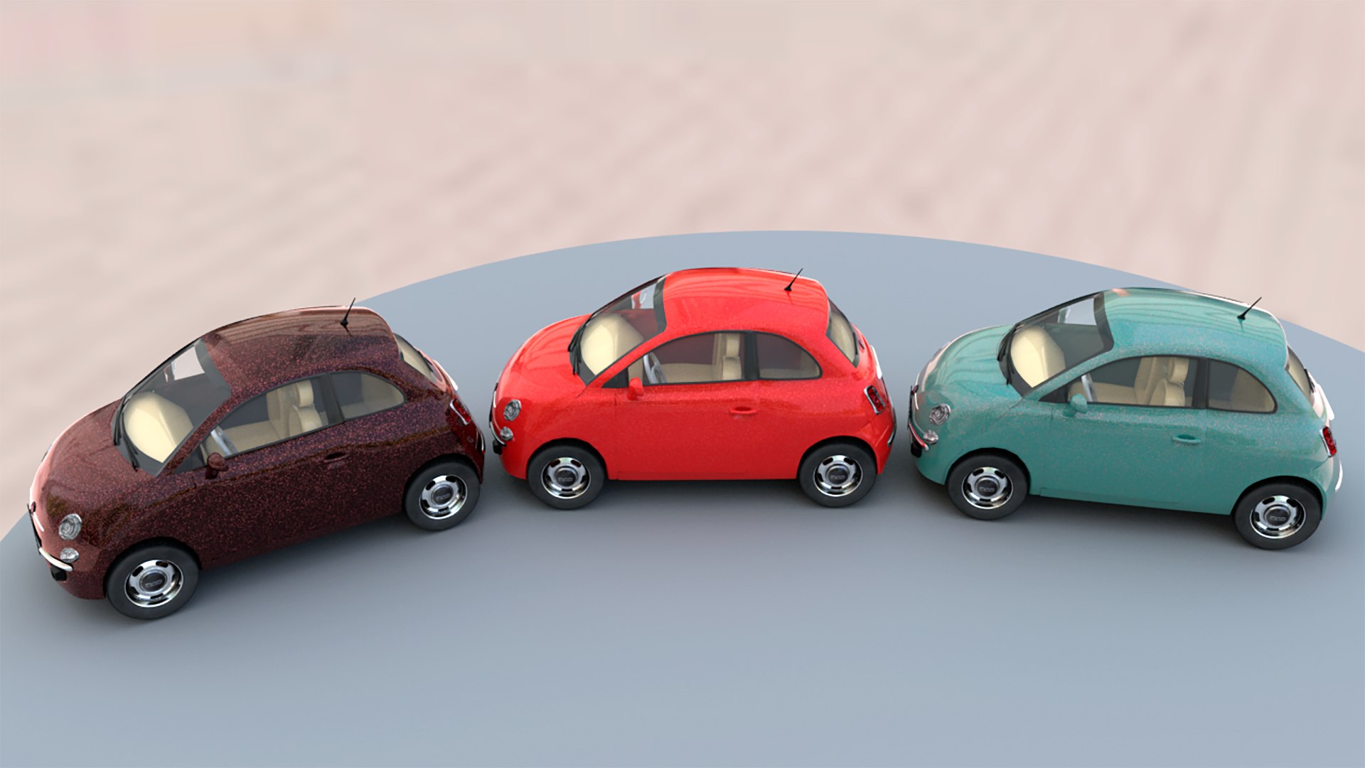 Fiat 500 Pack 3D Model - TurboSquid 1881906