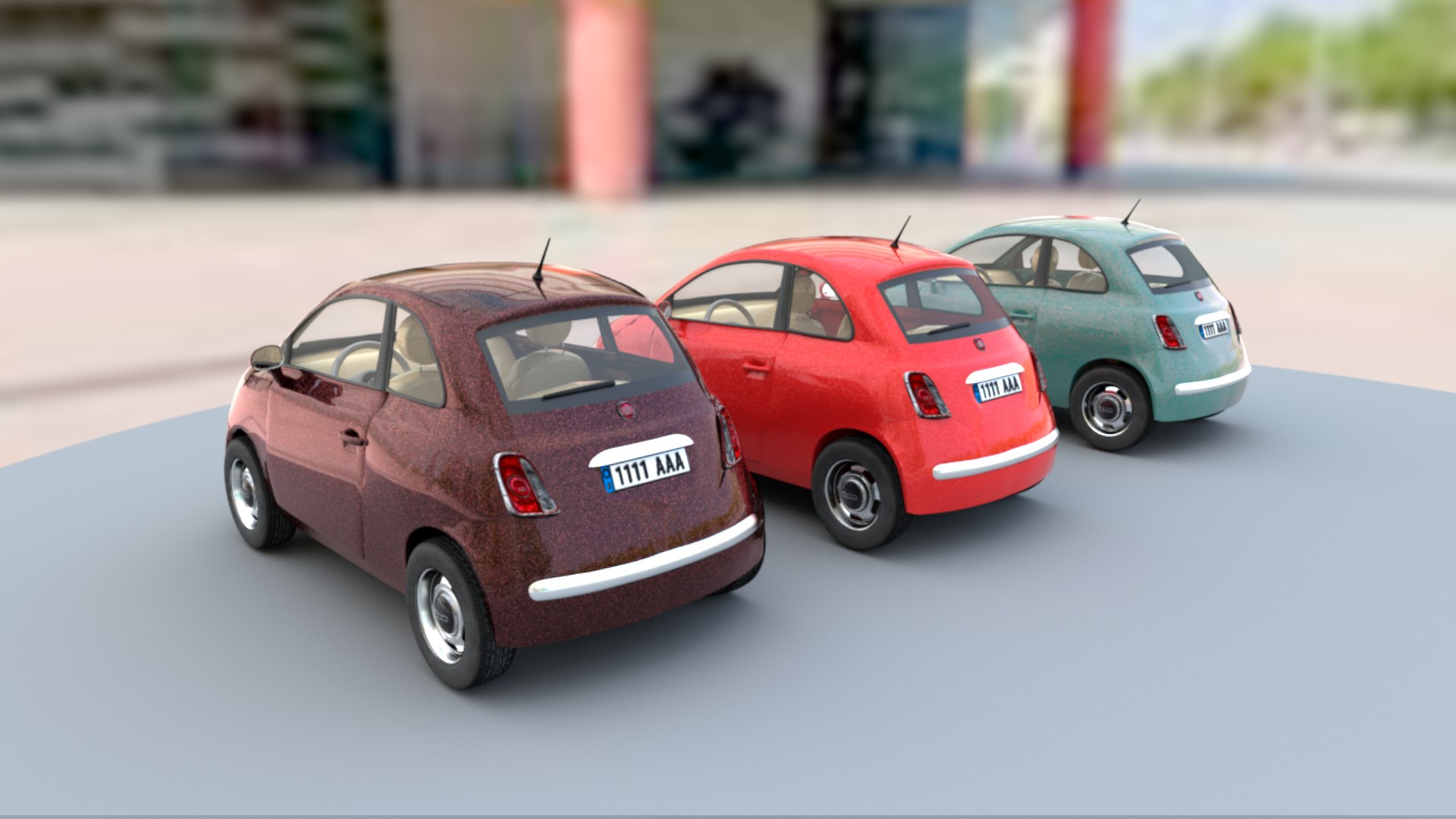 Fiat 500 Pack 3D Model - TurboSquid 1881906