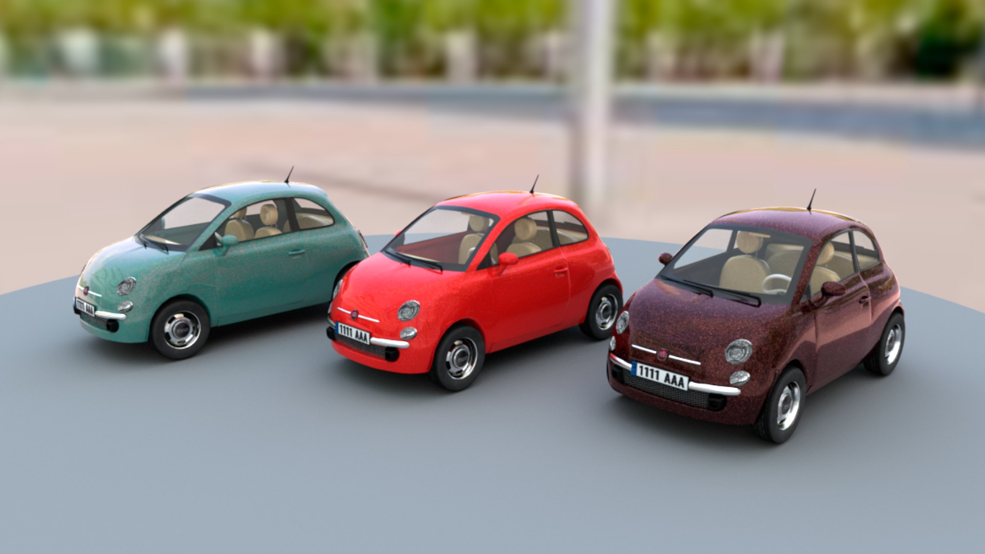 Fiat 500 Pack 3D Model - TurboSquid 1881906