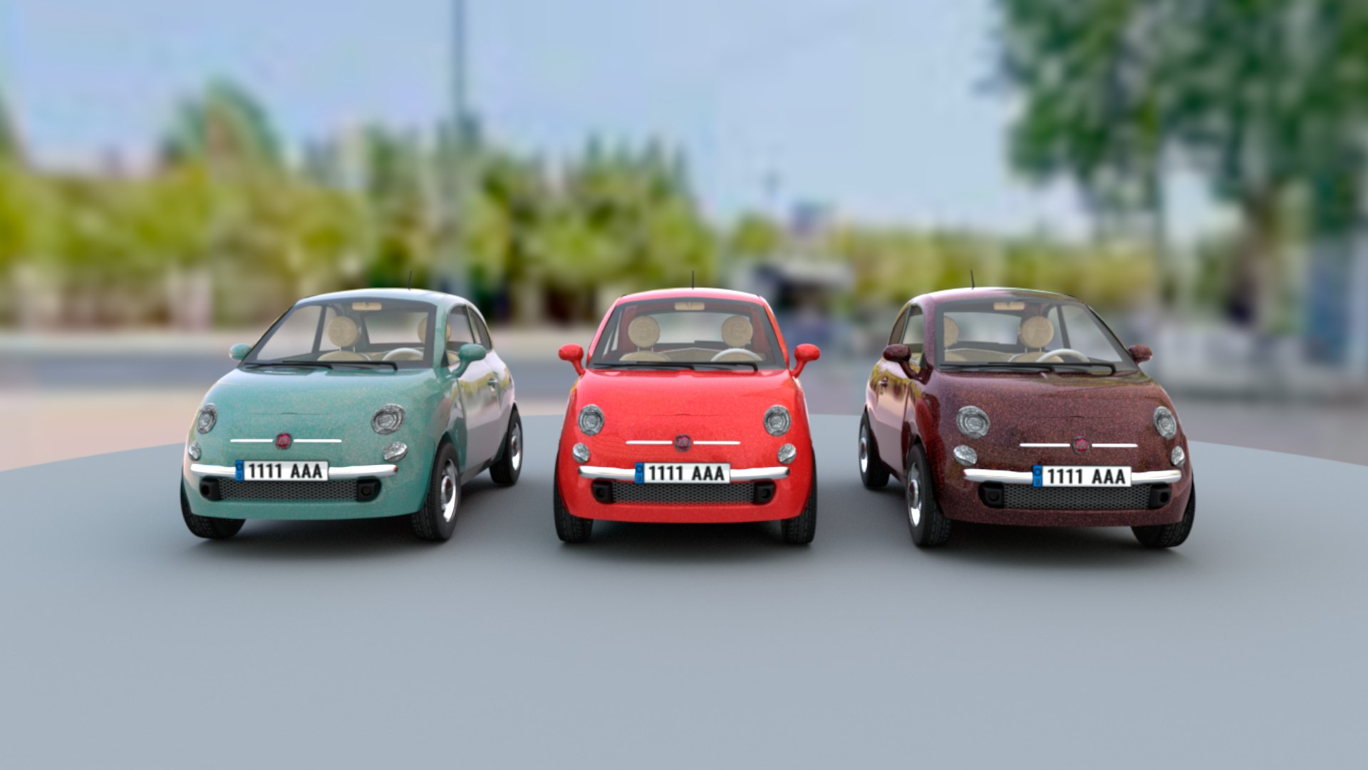 Fiat 500 Pack 3D Model - TurboSquid 1881906
