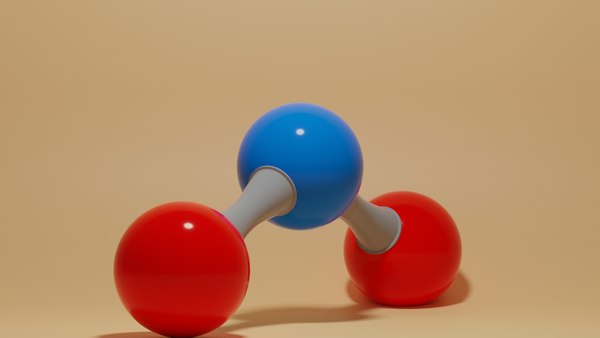 Nitrogen Dioxide Molecule NO2 3D - TurboSquid 1720969