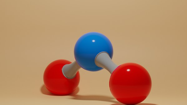 Nitrogen Dioxide Molecule NO2 3D - TurboSquid 1720969
