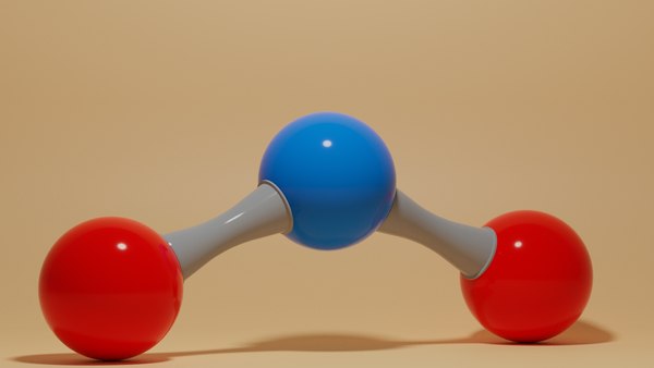 Nitrogen Dioxide Molecule NO2 3D - TurboSquid 1720969