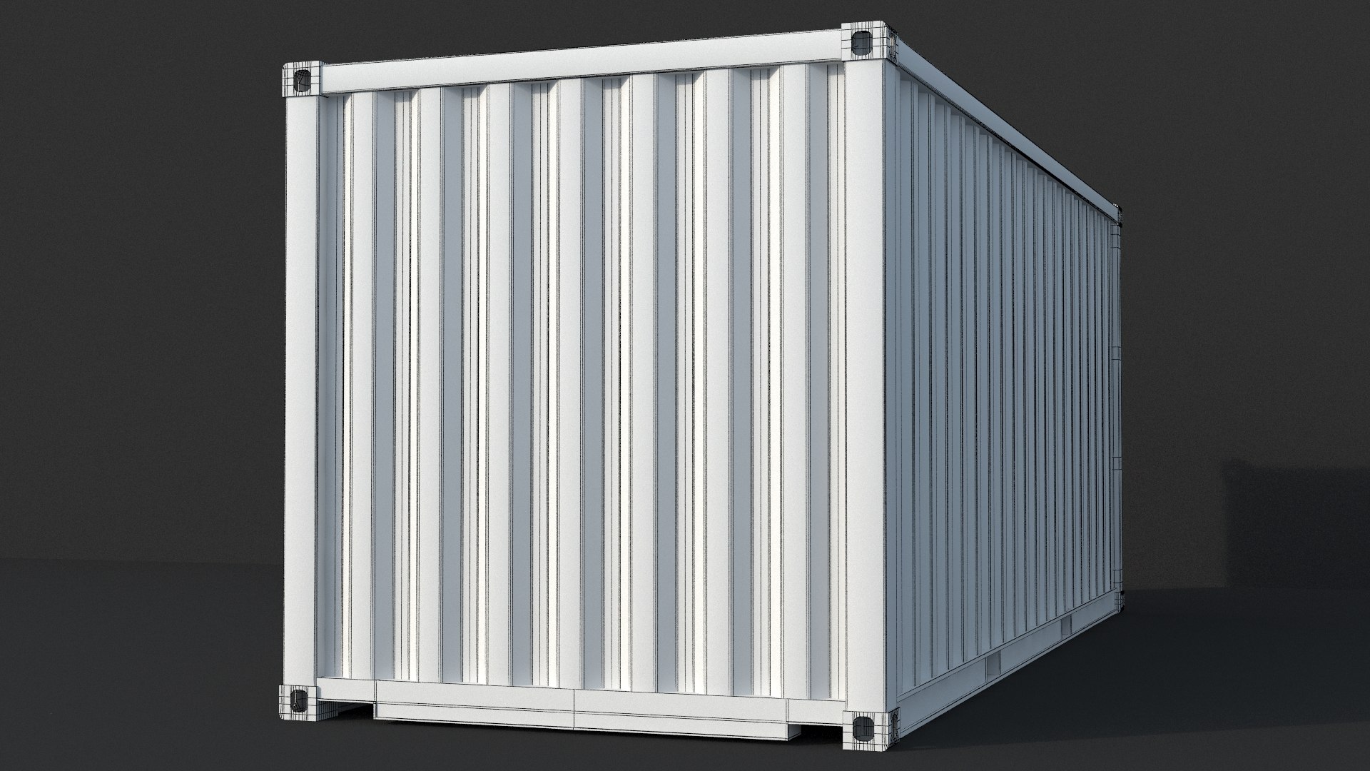 3D Cargo Container White HD - TurboSquid 2036183