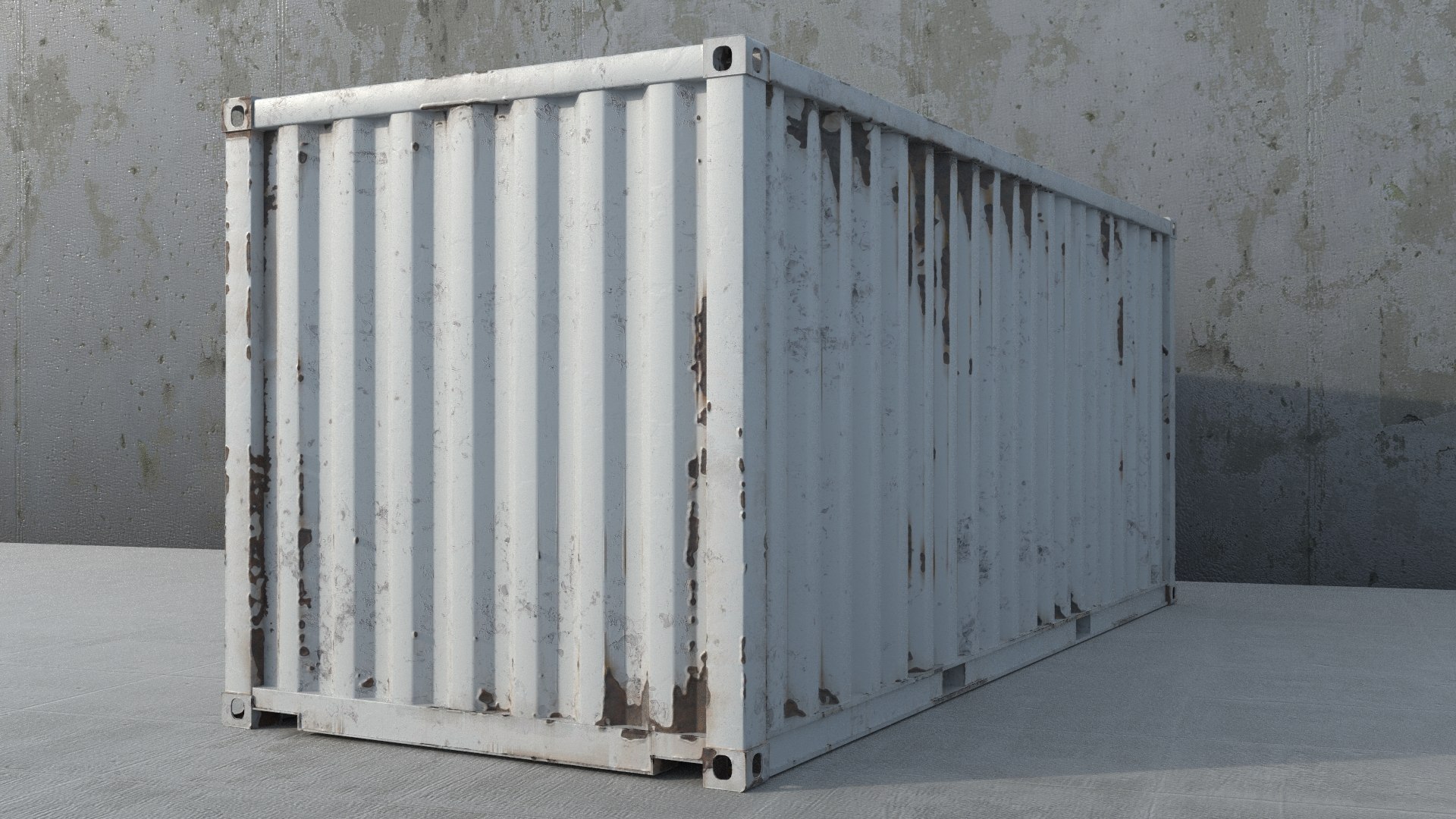 3D Cargo Container White HD - TurboSquid 2036183