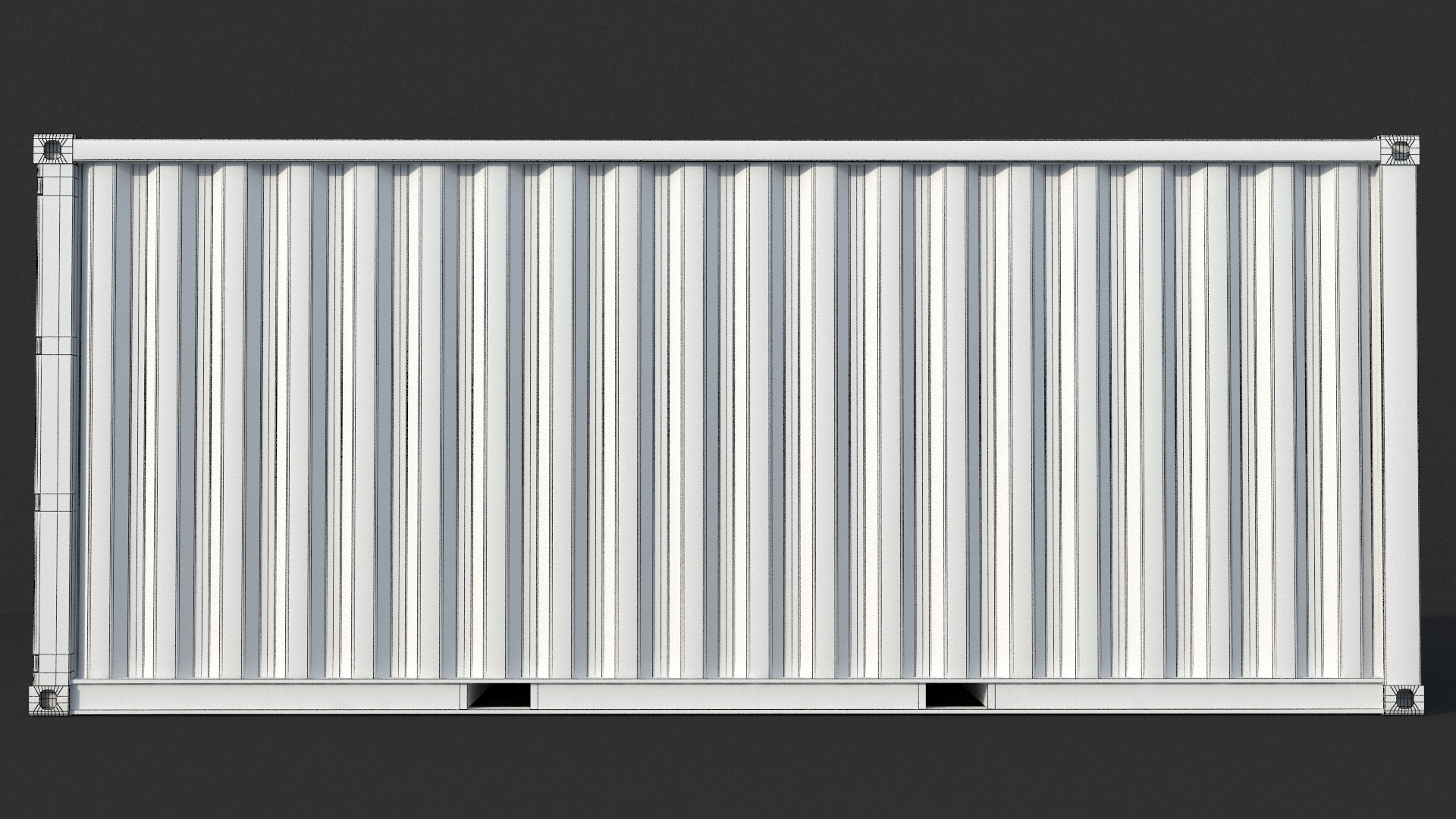 3D Cargo Container White HD - TurboSquid 2036183