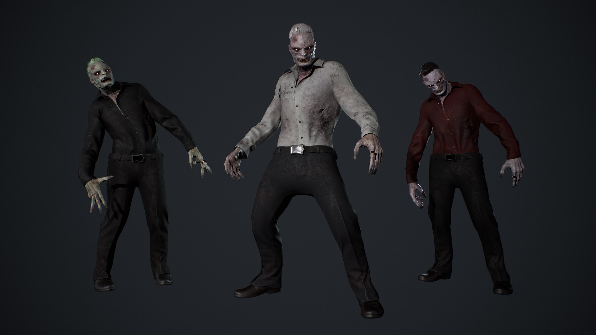 3D Office Zombie - TurboSquid 2320556