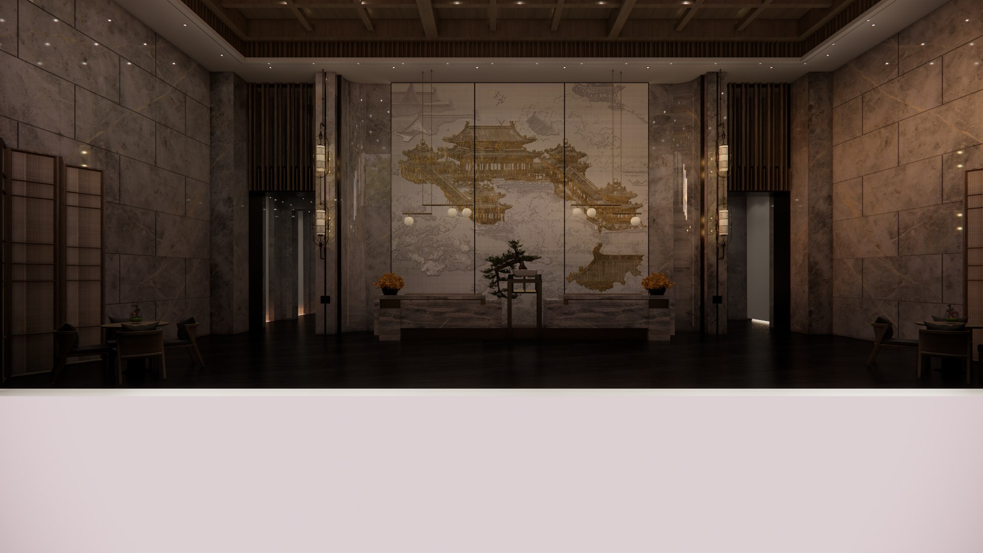 3D Hotel Lobby Interior-A1 - TurboSquid 2103984