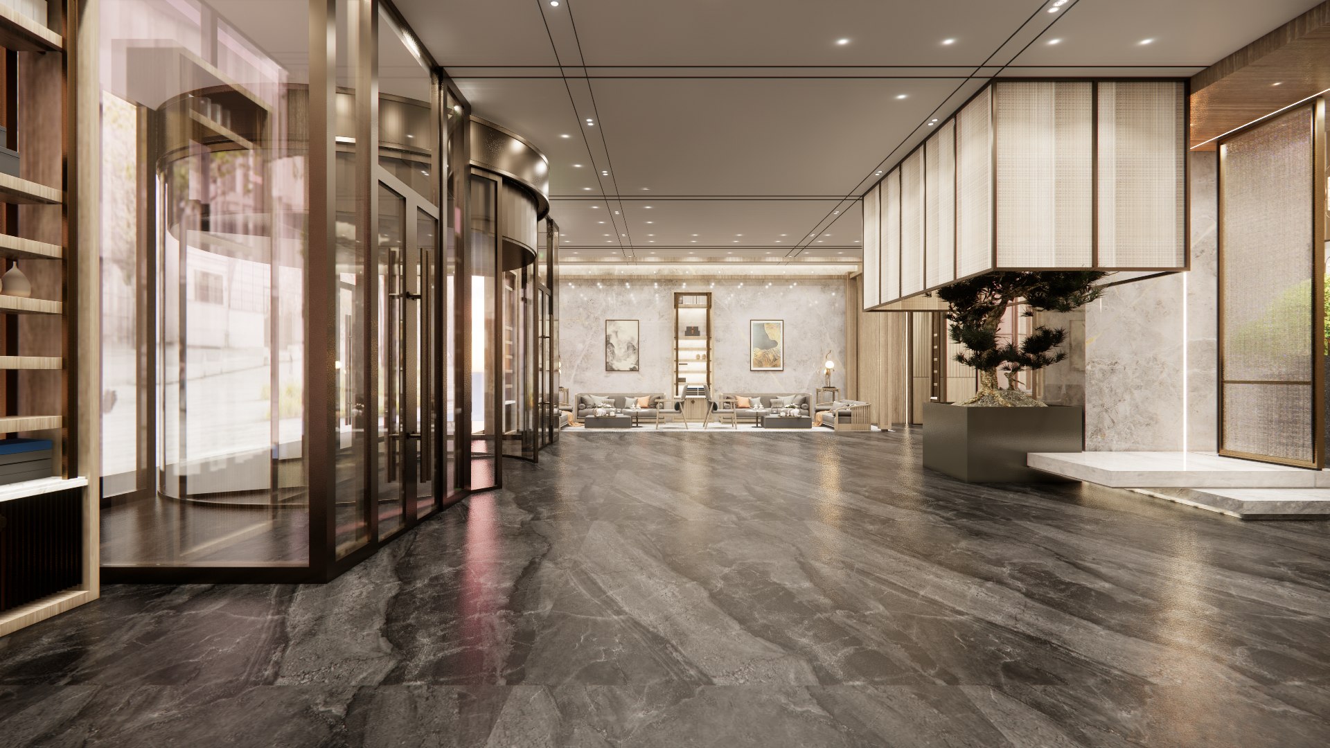 3D Hotel Lobby Interior-A1 - TurboSquid 2103984