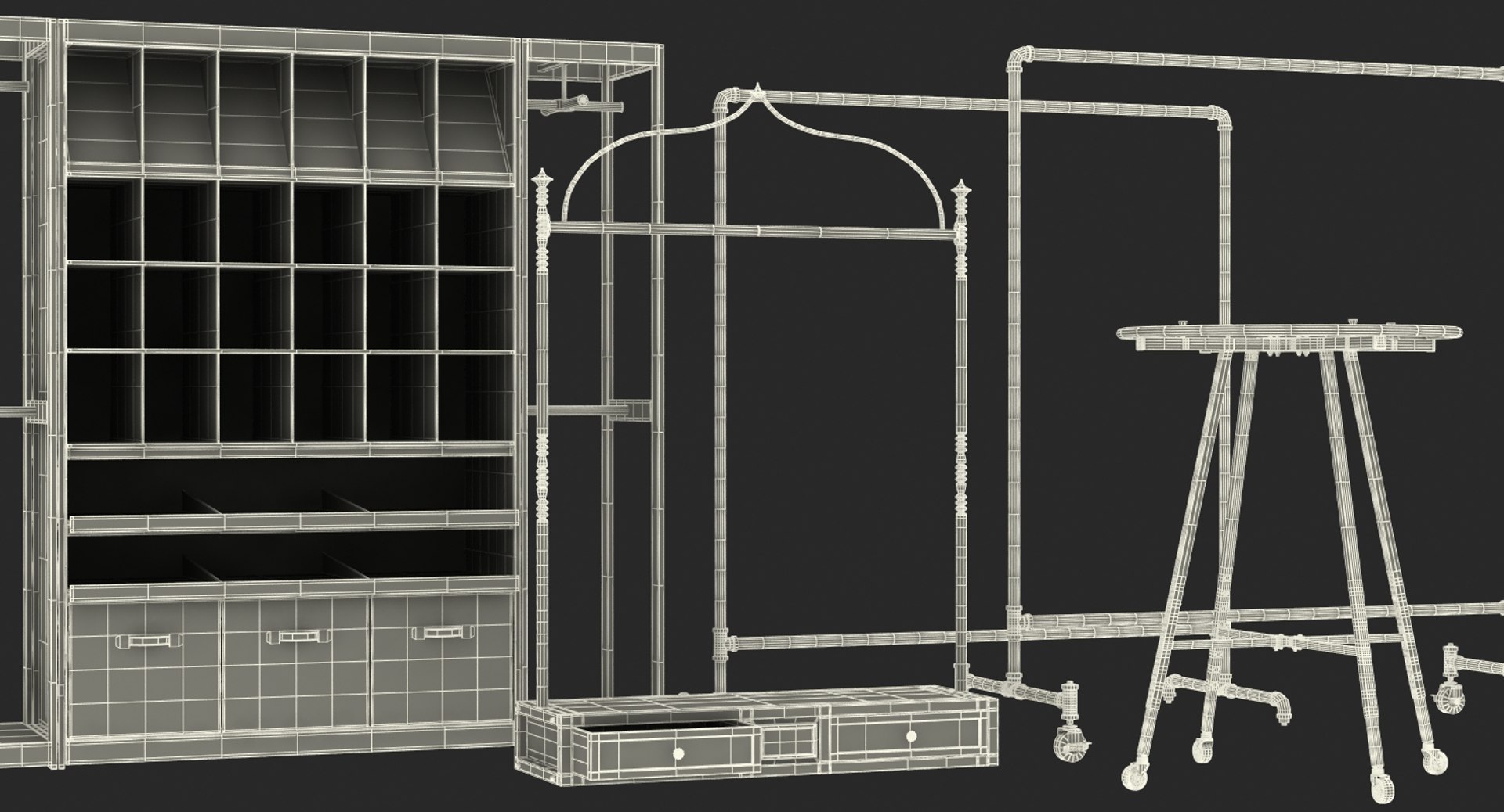 3D model retail display shelves - TurboSquid 1156950