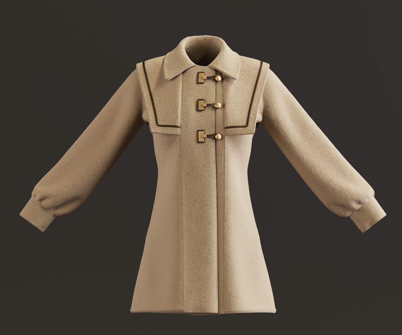 Coat Model - TurboSquid 2319599