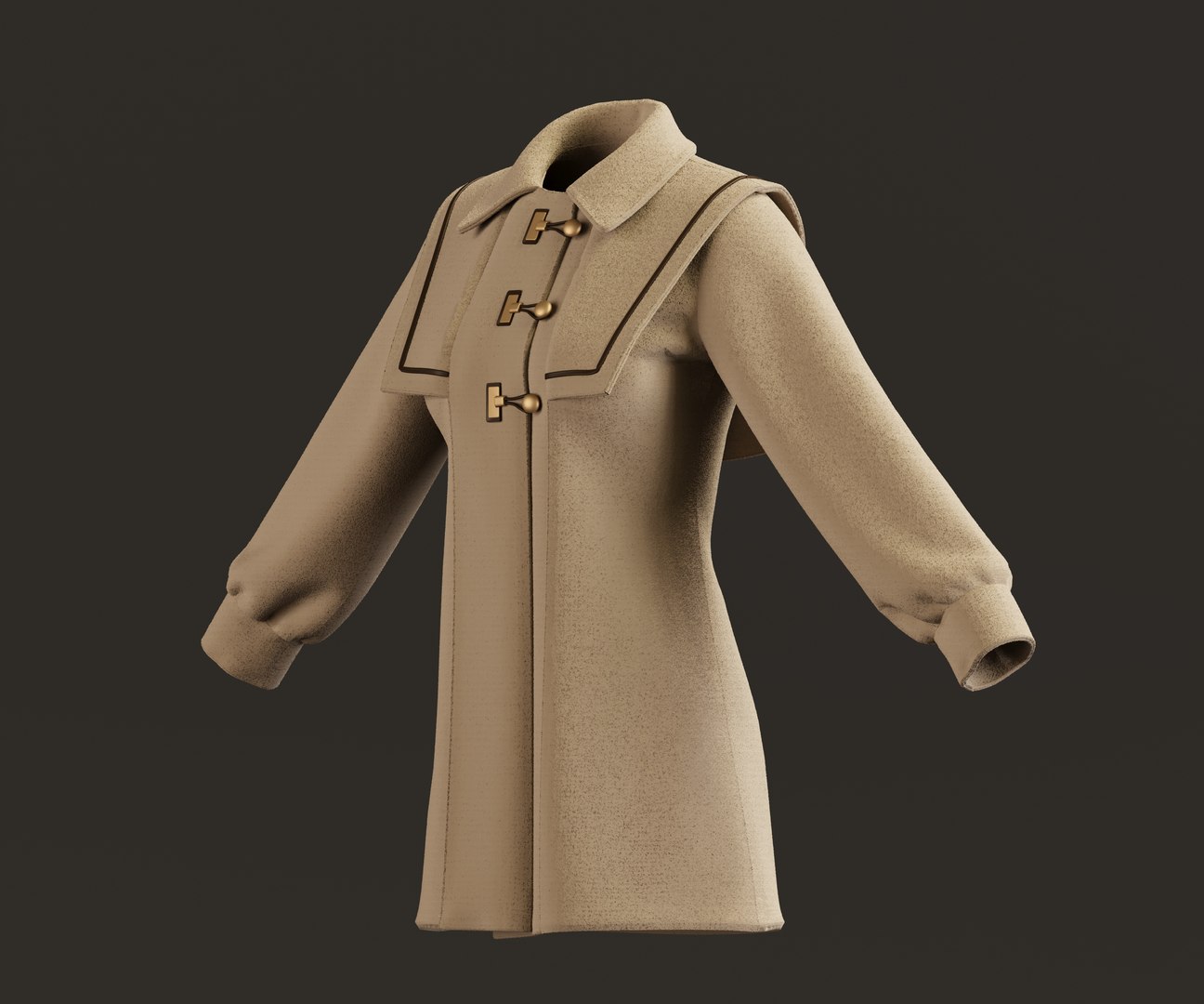 Coat Model - TurboSquid 2319599