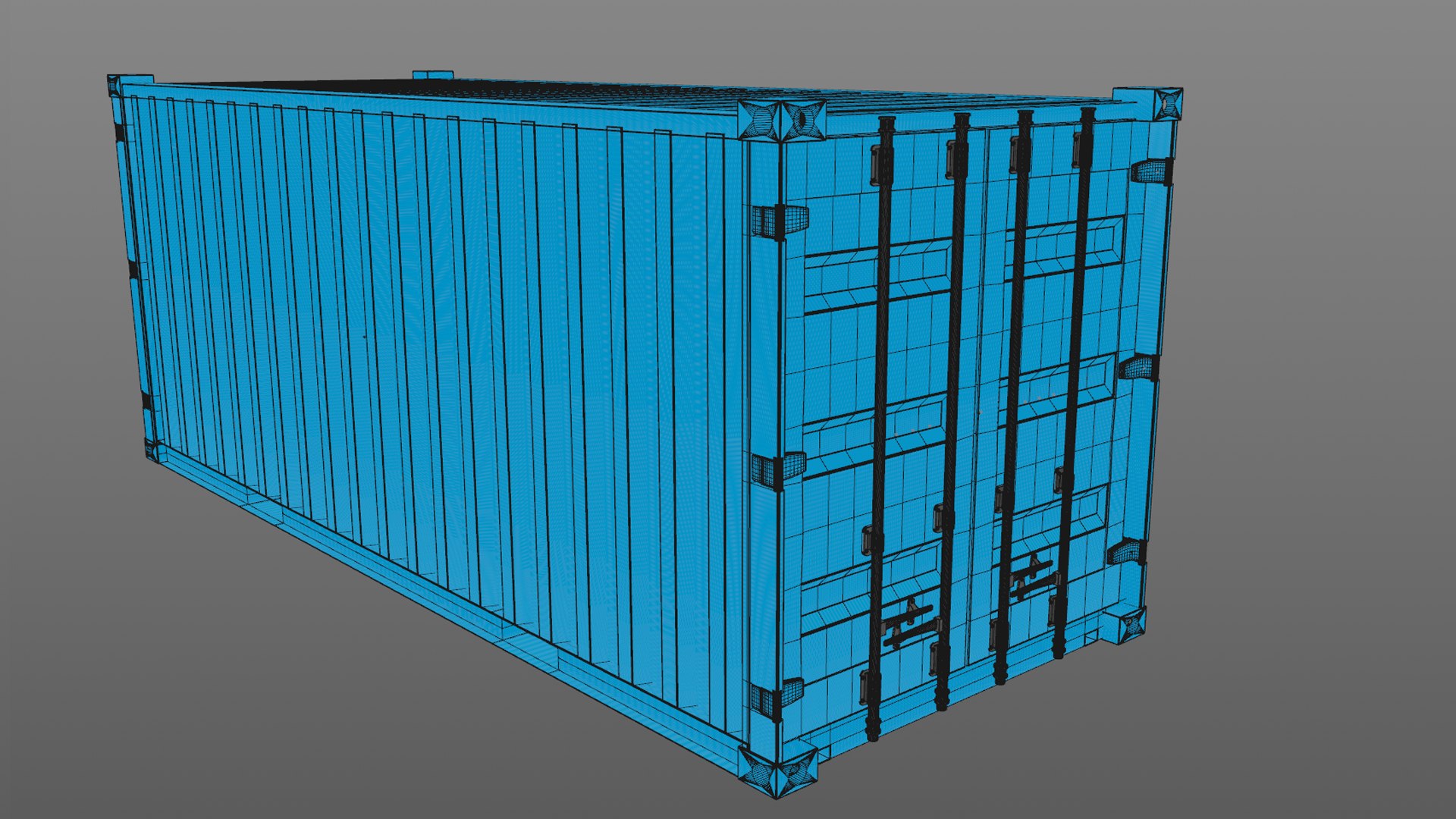 Iso Container 3d Obj