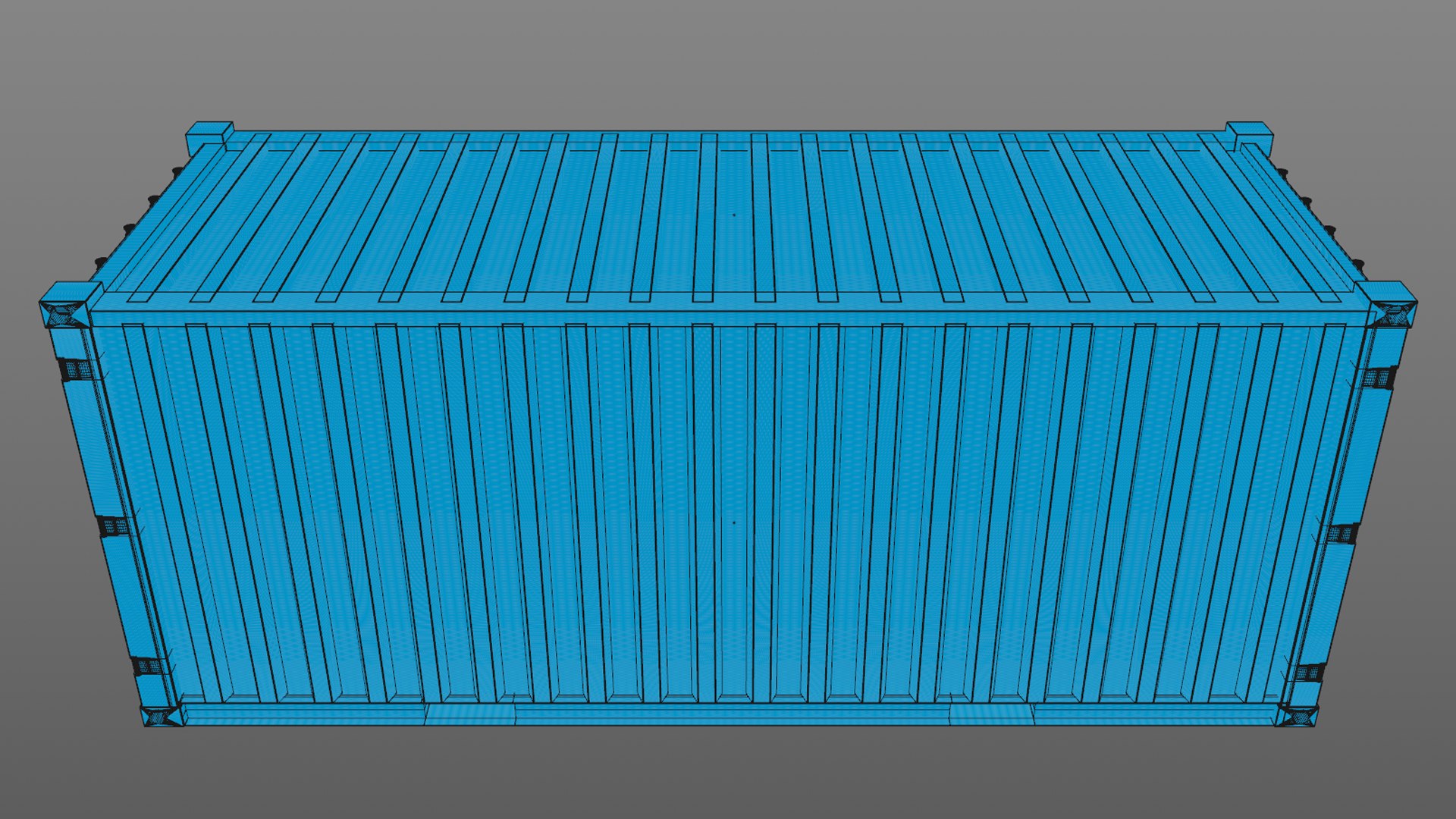 Iso Container 3d Obj