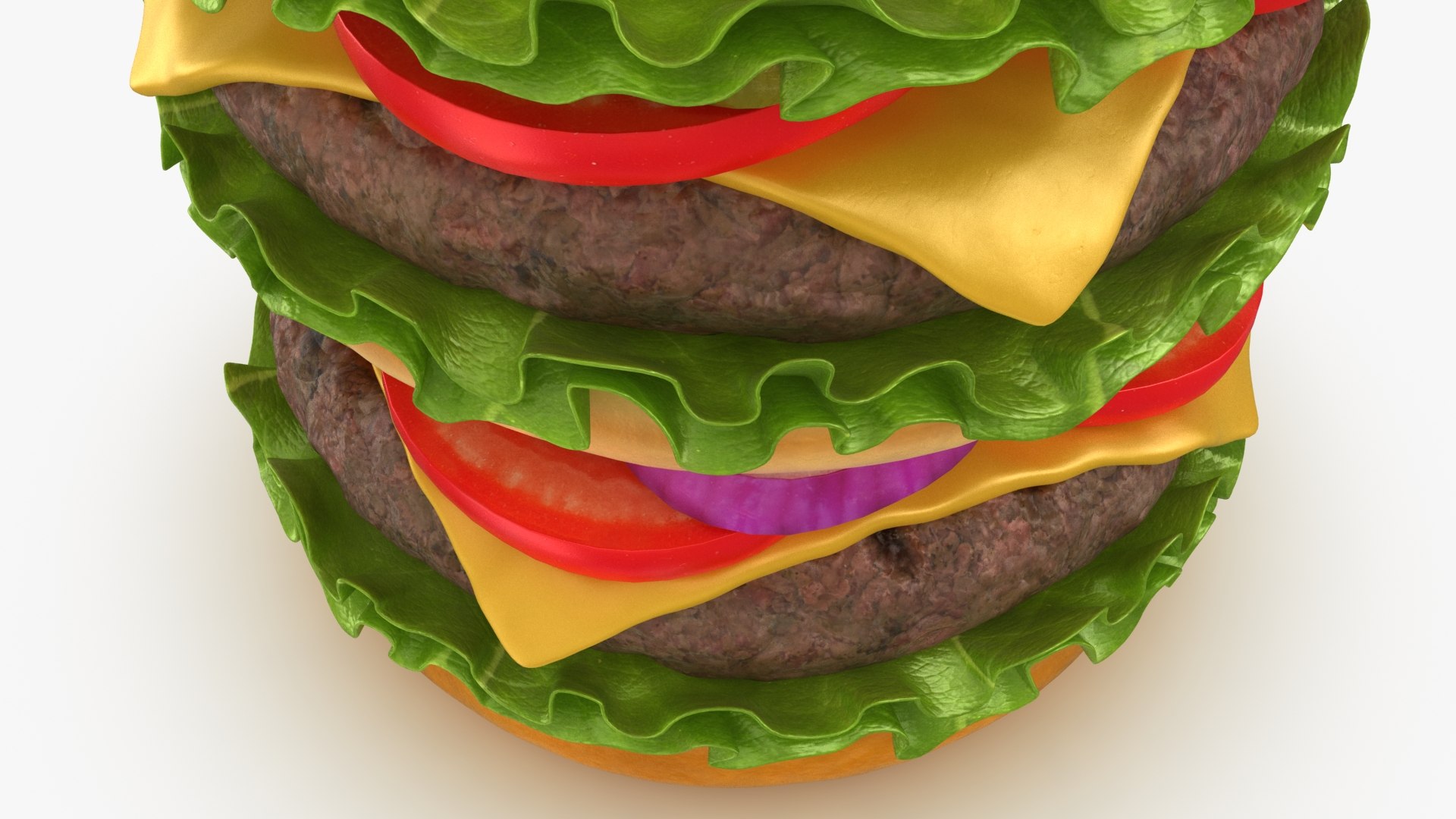 3D Three Buns Burgers - TurboSquid 2024272