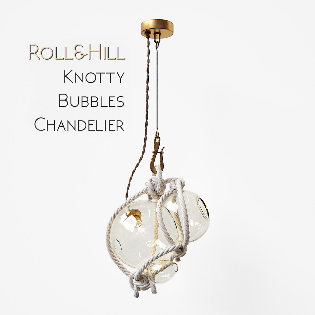 knotty bubbles chandelier 3d model