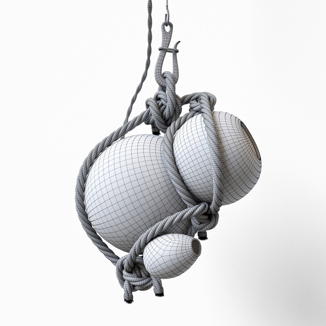 Knotty Bubbles Chandelier 3d Model