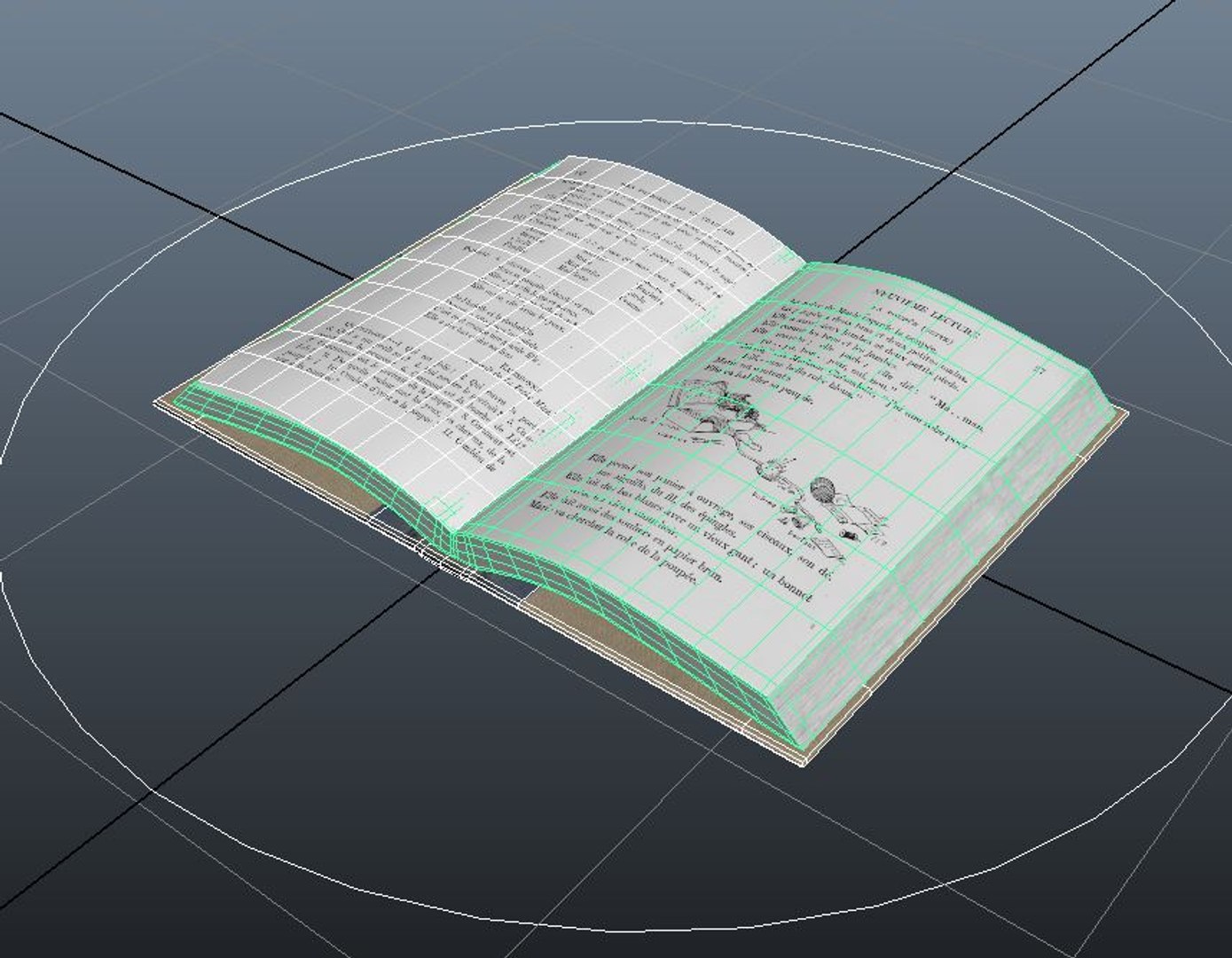 Open Book 3d Model