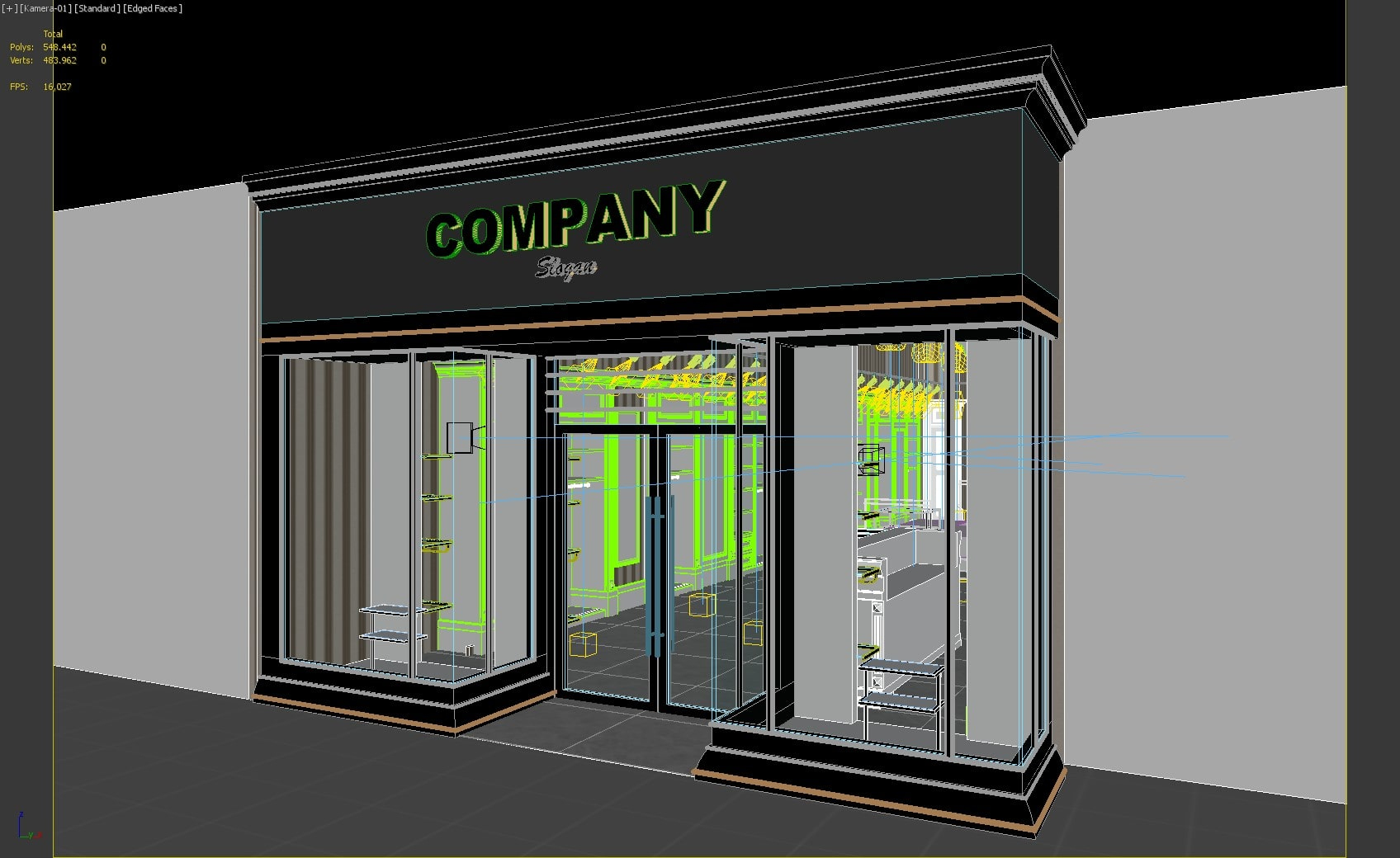 3D clothing store model - TurboSquid 1402711