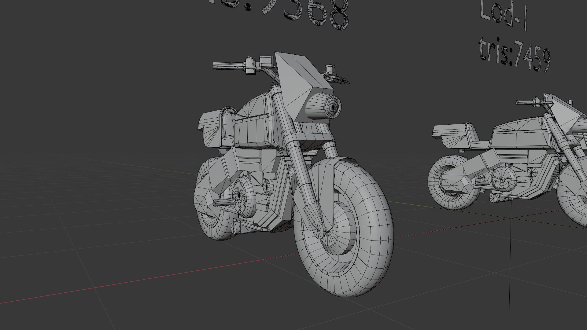 RETRO CYBERPUNK MOTORCYCLE GAMEREADY 3D Model - TurboSquid 2241457