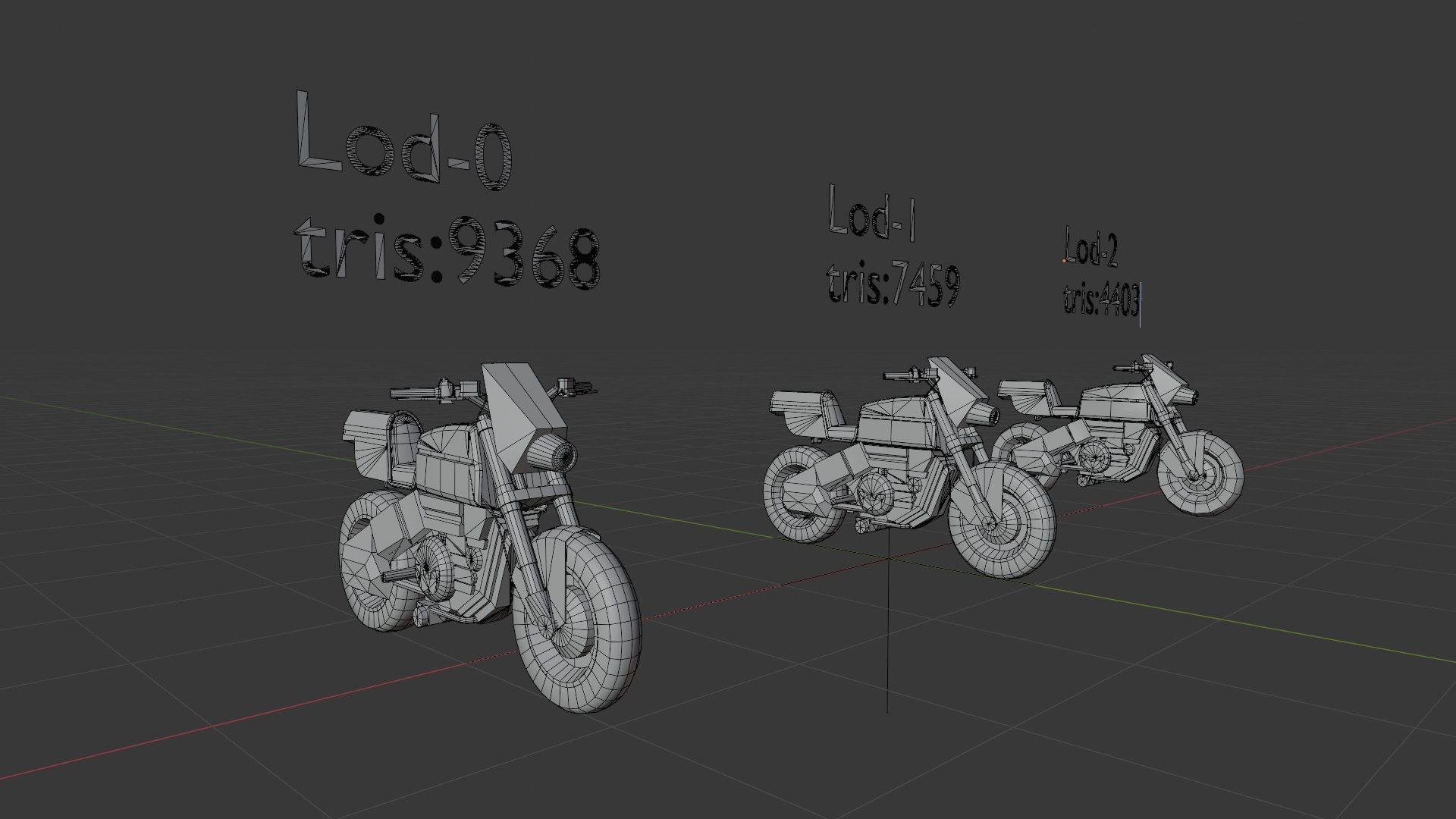 RETRO CYBERPUNK MOTORCYCLE GAMEREADY 3D Model - TurboSquid 2241457