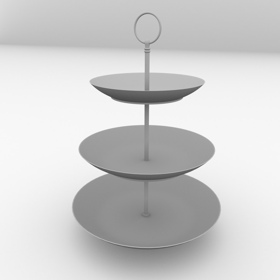 3d Model Cake Stand V2