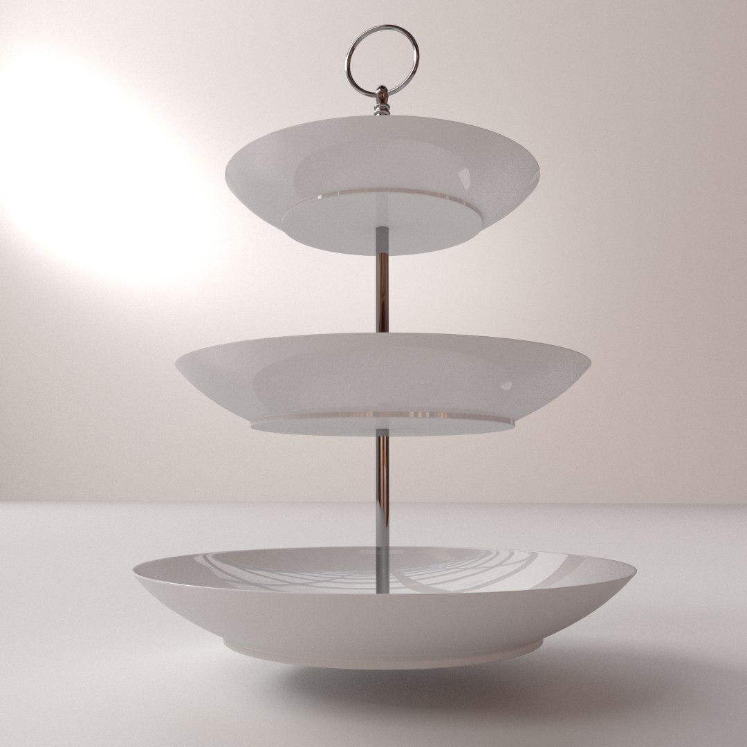 3d Model Cake Stand V2