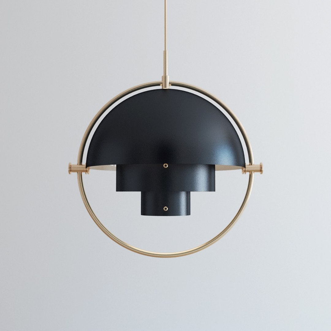 gubi - multi-lite pendant 3ds
