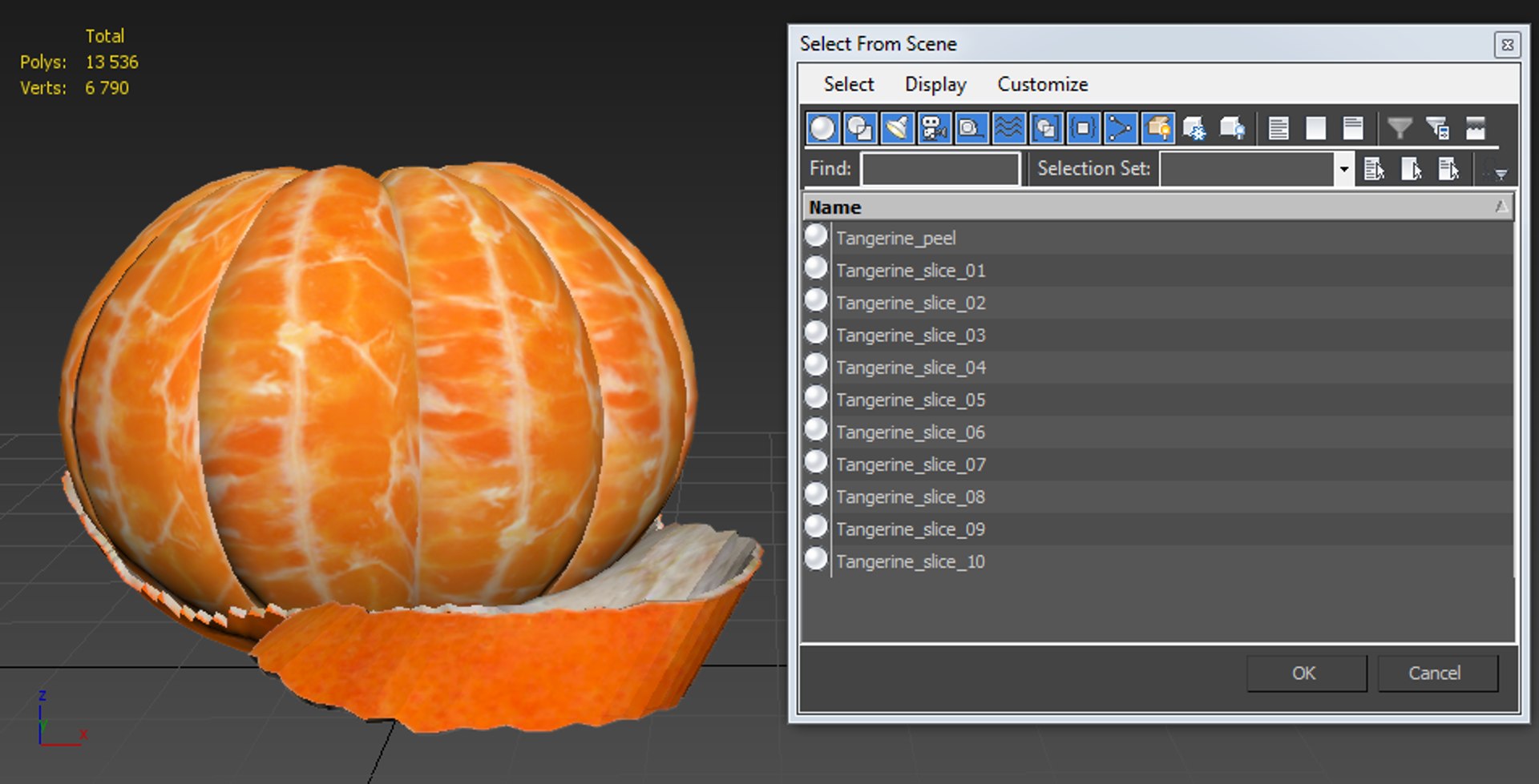 3D Peeled Tangerine Model - TurboSquid 1880196