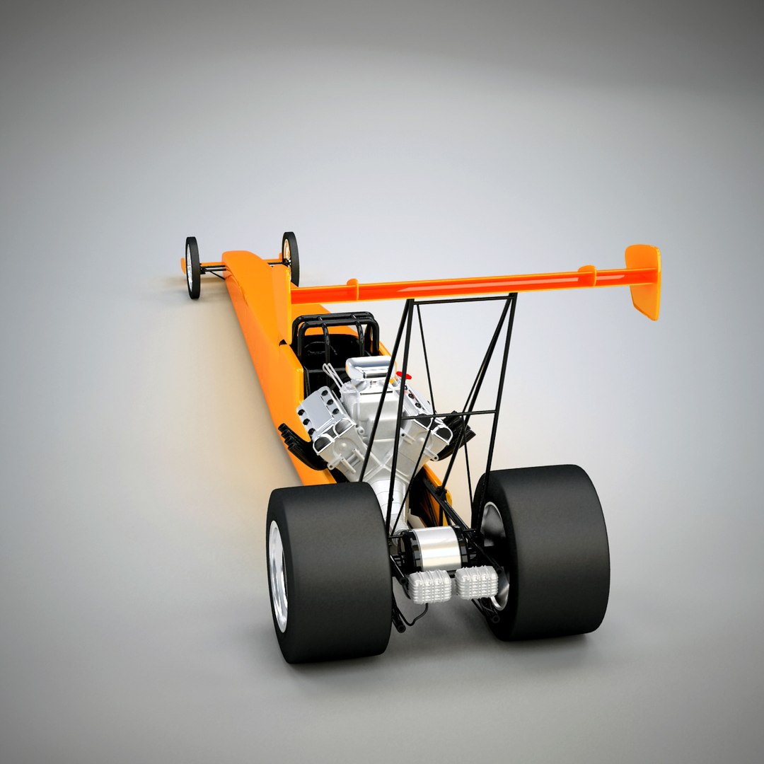 Fuel Drag Dragster 3d Model