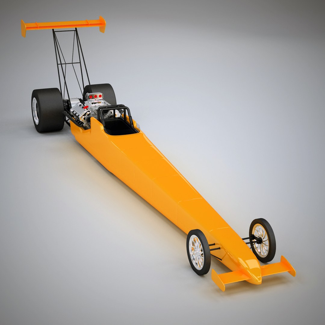 Fuel Drag Dragster 3d Model