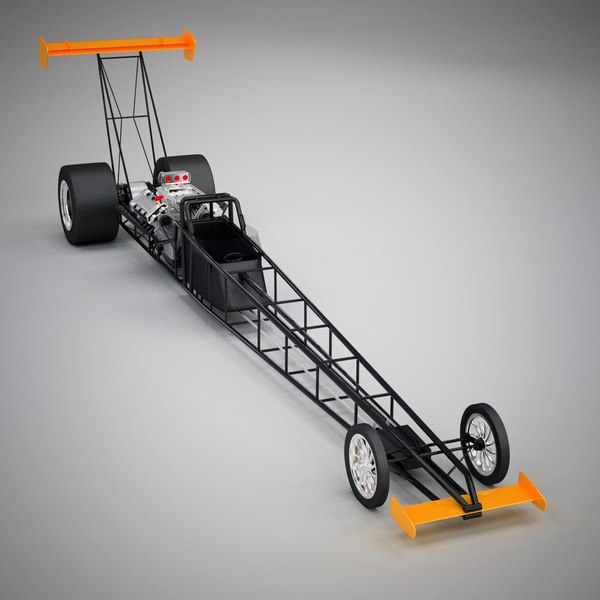 fuel drag dragster 3d model