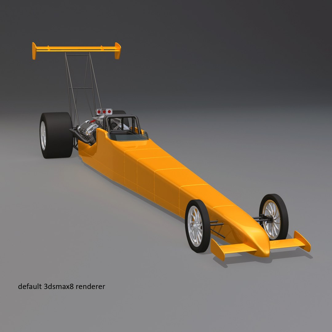 Fuel Drag Dragster 3d Model
