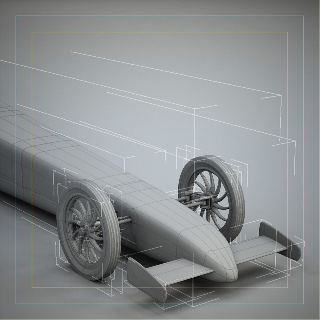 Fuel Drag Dragster 3d Model