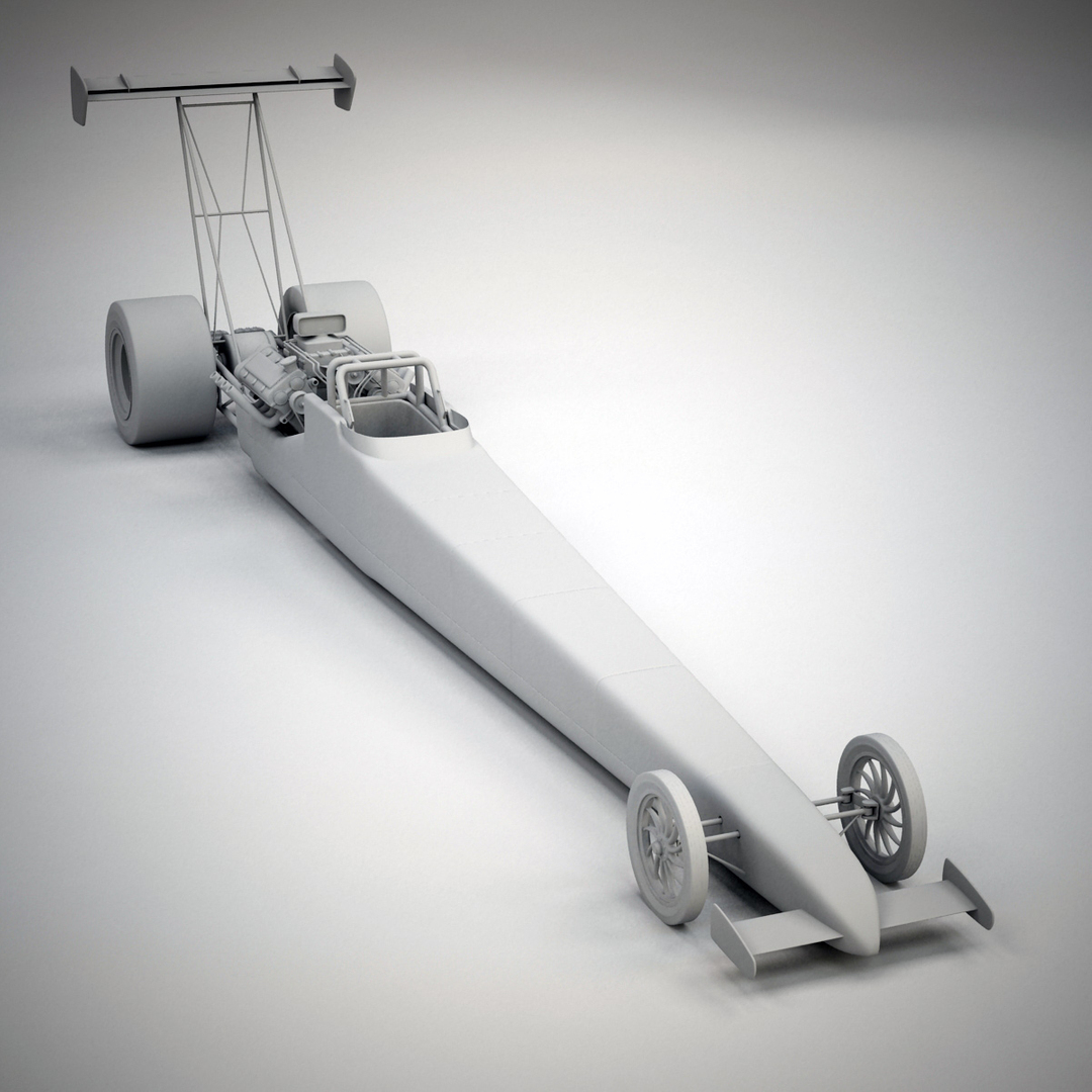 fuel drag dragster 3d model
