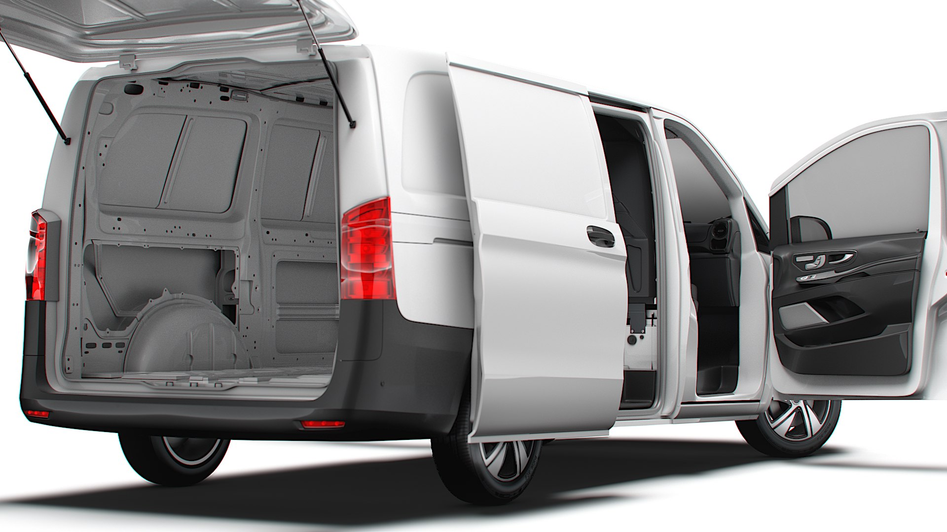 3D Mercedes Benz Vito Van HQ Interior 2025 - TurboSquid 2366456