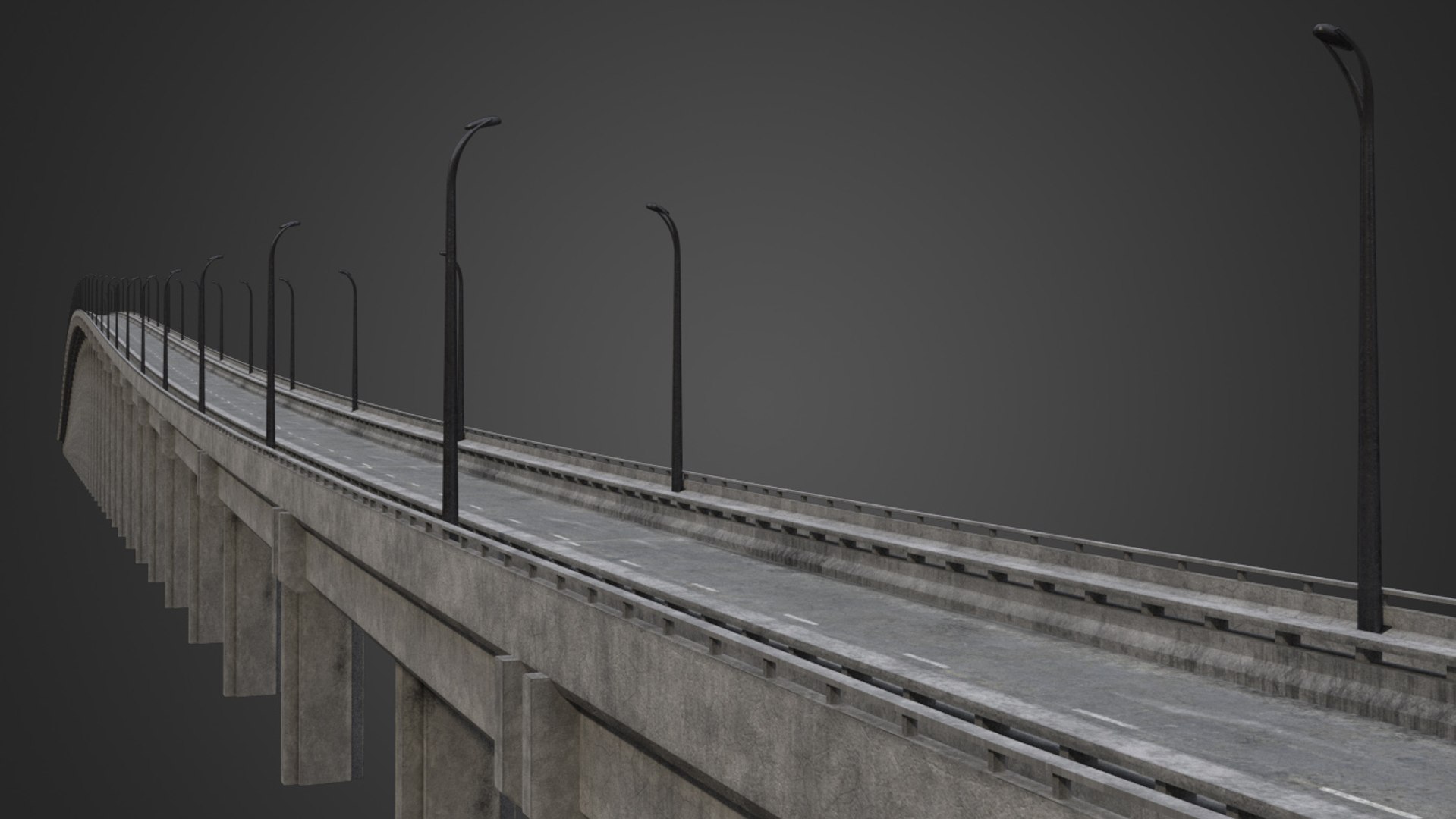3D Bridge Overpass Element Model - TurboSquid 1478913