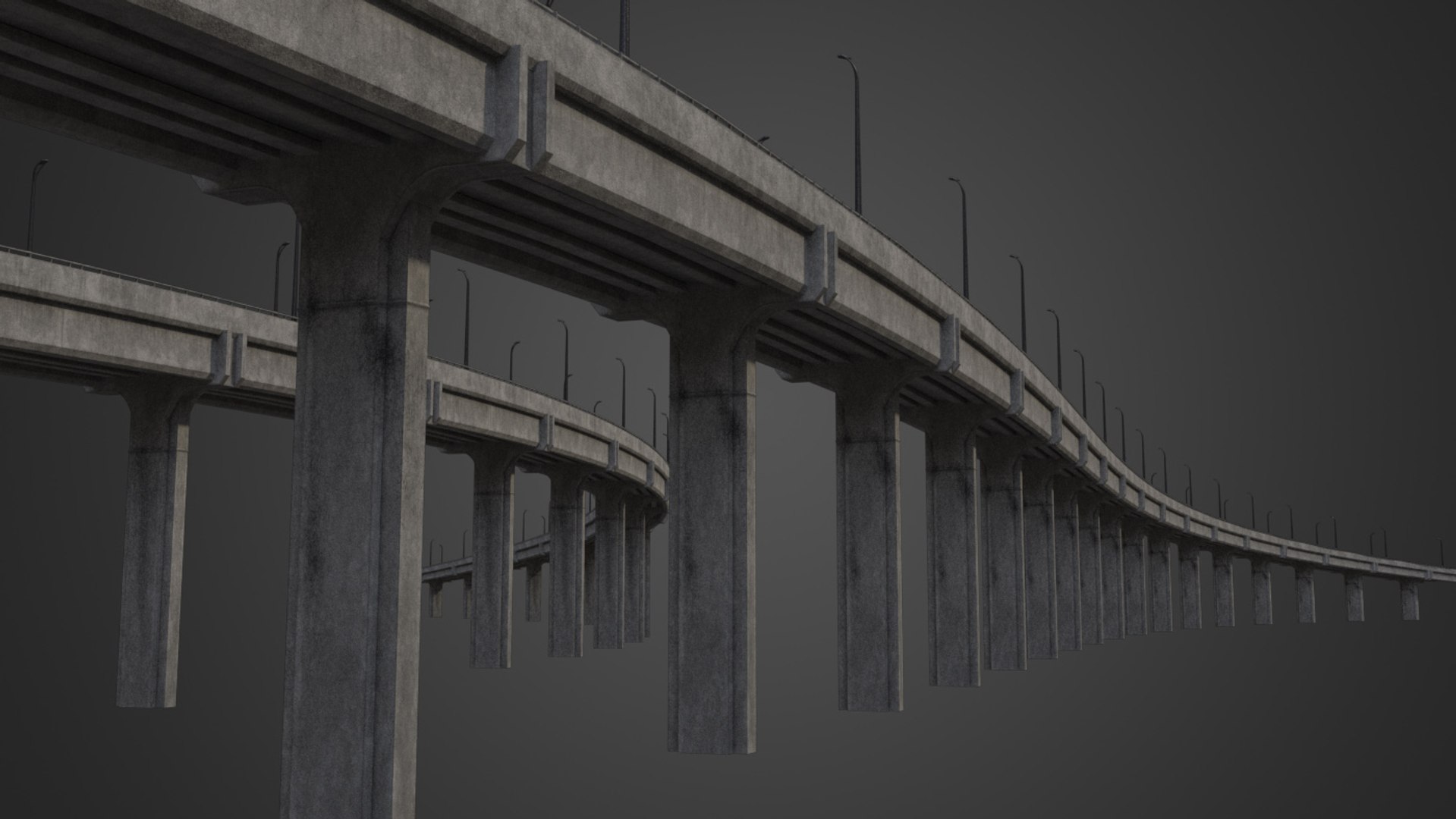 3D Bridge Overpass Element Model - TurboSquid 1478913