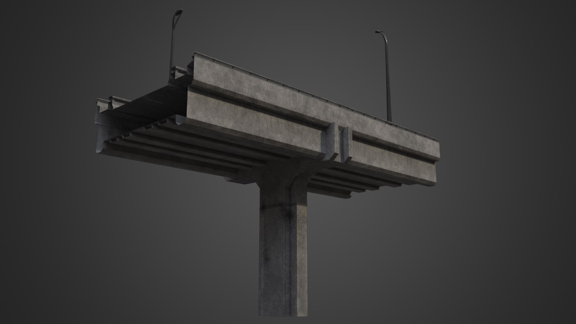 3D Bridge Overpass Element Model - TurboSquid 1478913