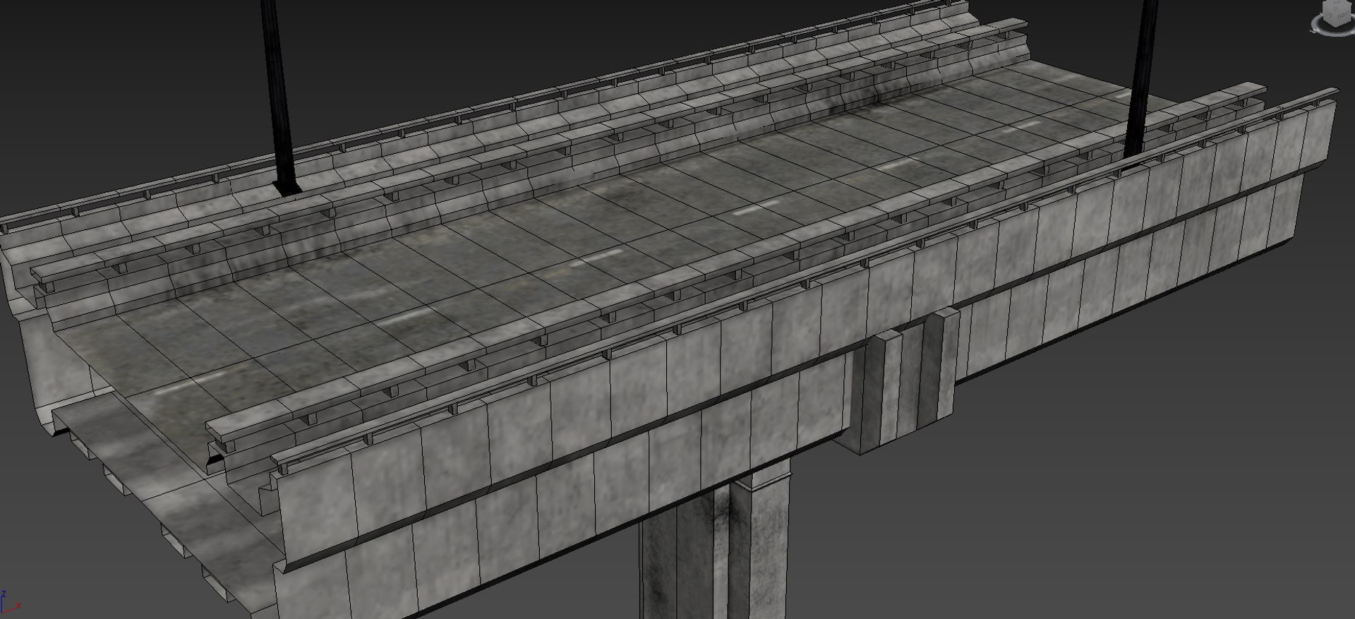 3D Bridge Overpass Element Model - TurboSquid 1478913