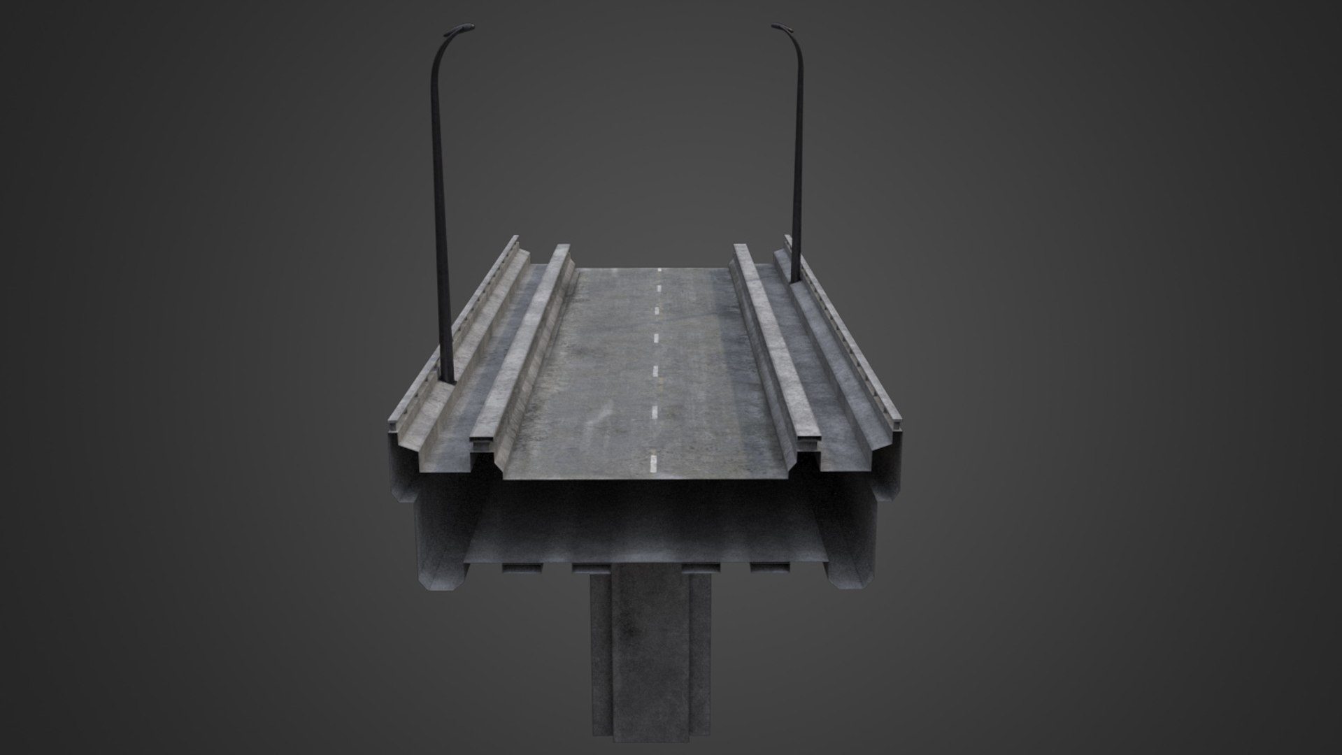 3D Bridge Overpass Element Model - TurboSquid 1478913