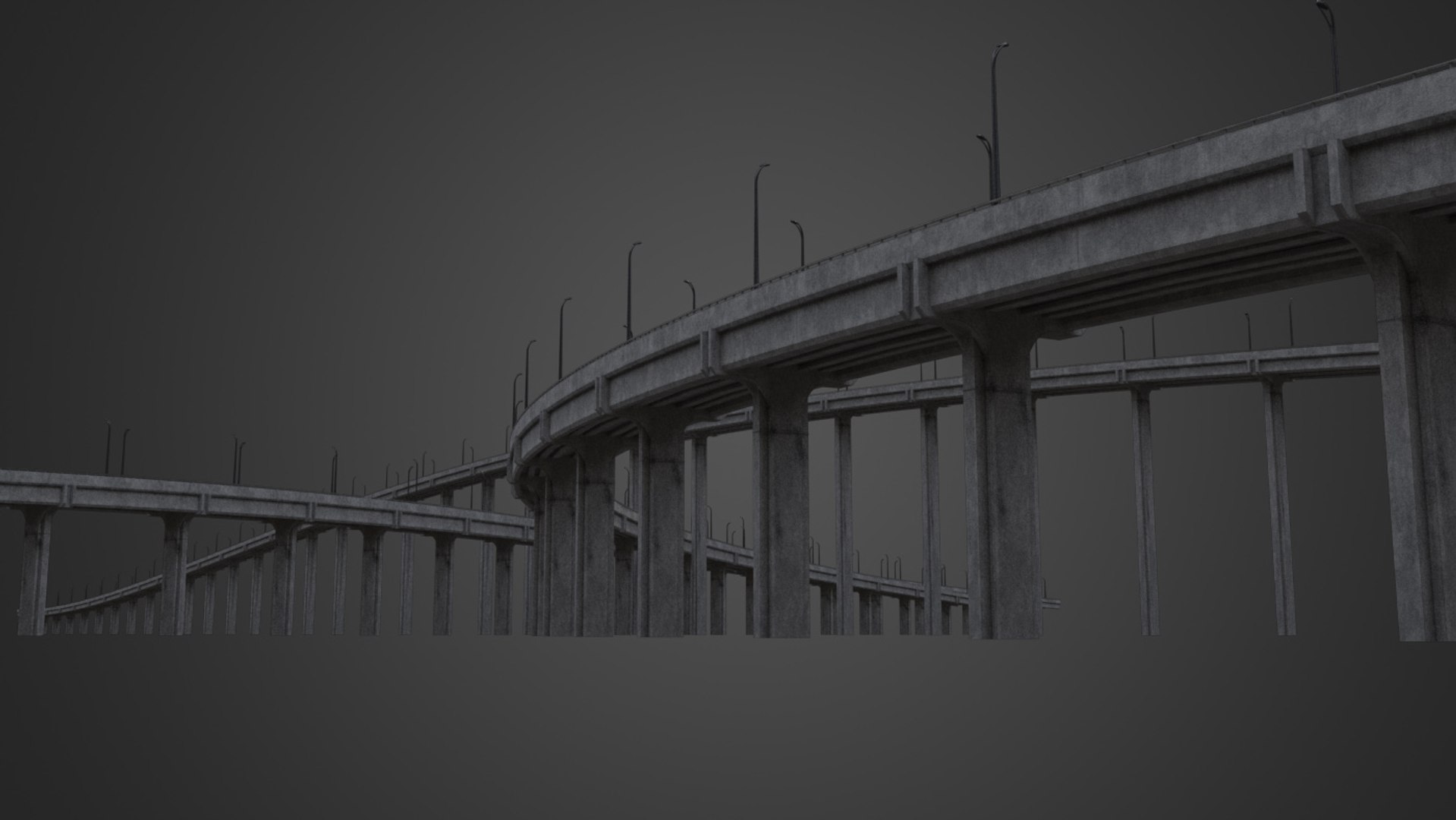 3D Bridge Overpass Element Model - TurboSquid 1478913