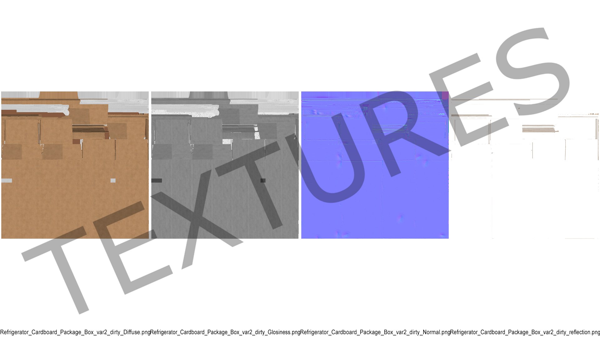Old Large Cardboard Box Model - TurboSquid 2115238