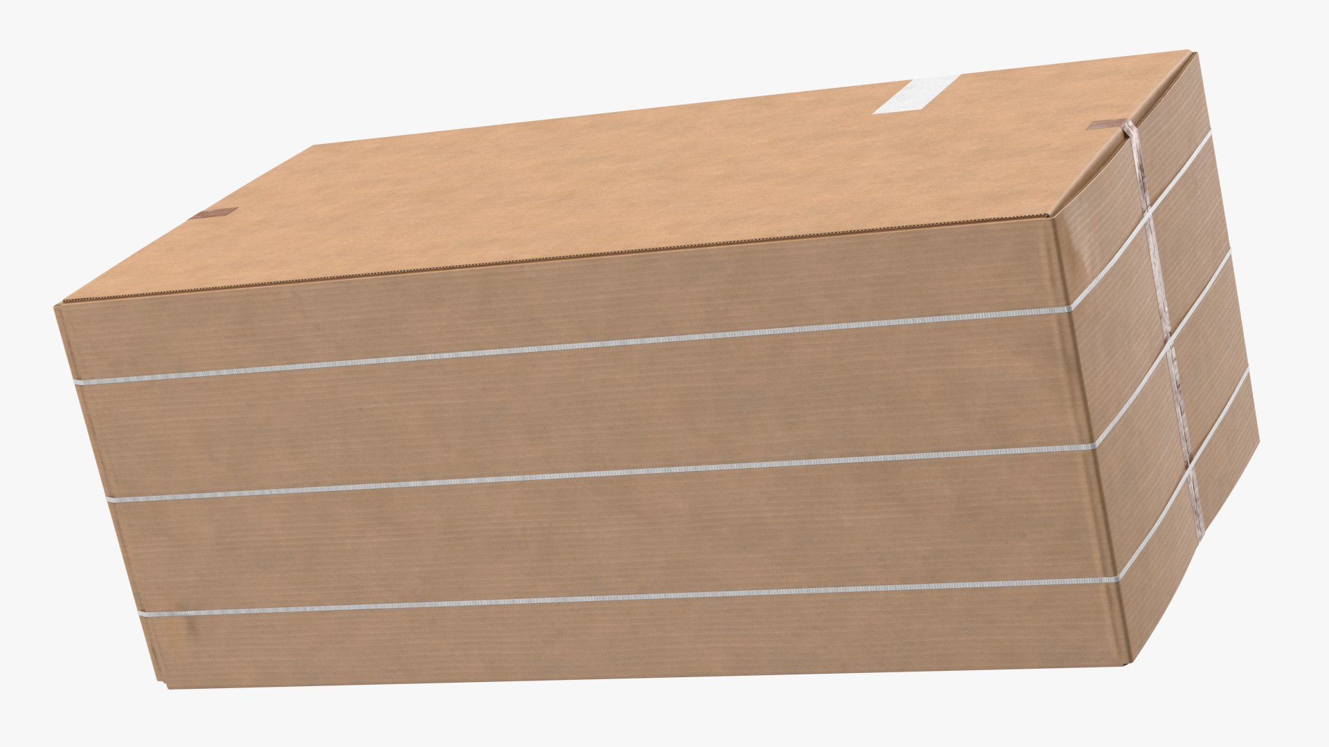 Old Large Cardboard Box Model - TurboSquid 2115238