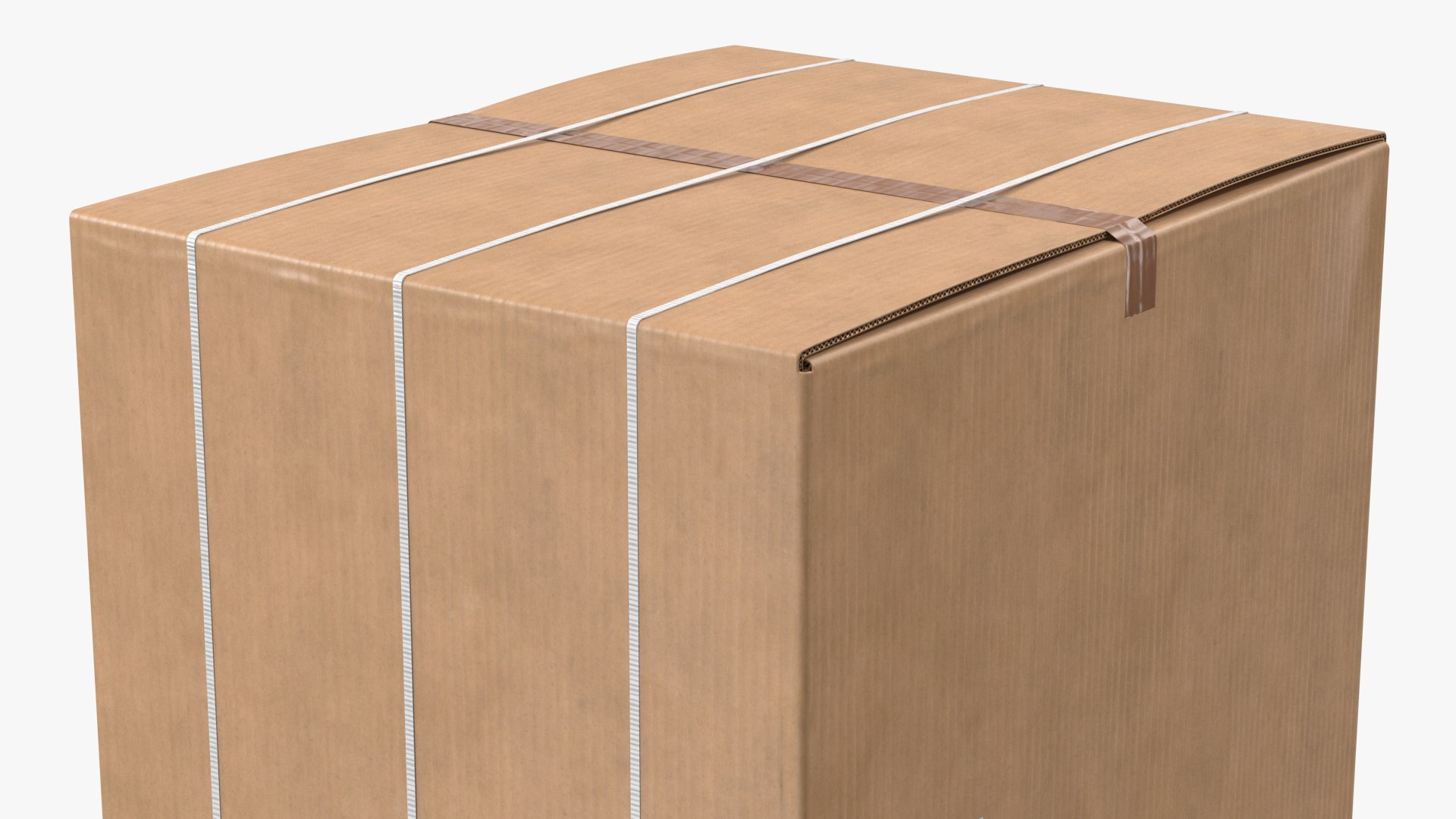 Old Large Cardboard Box Model - TurboSquid 2115238